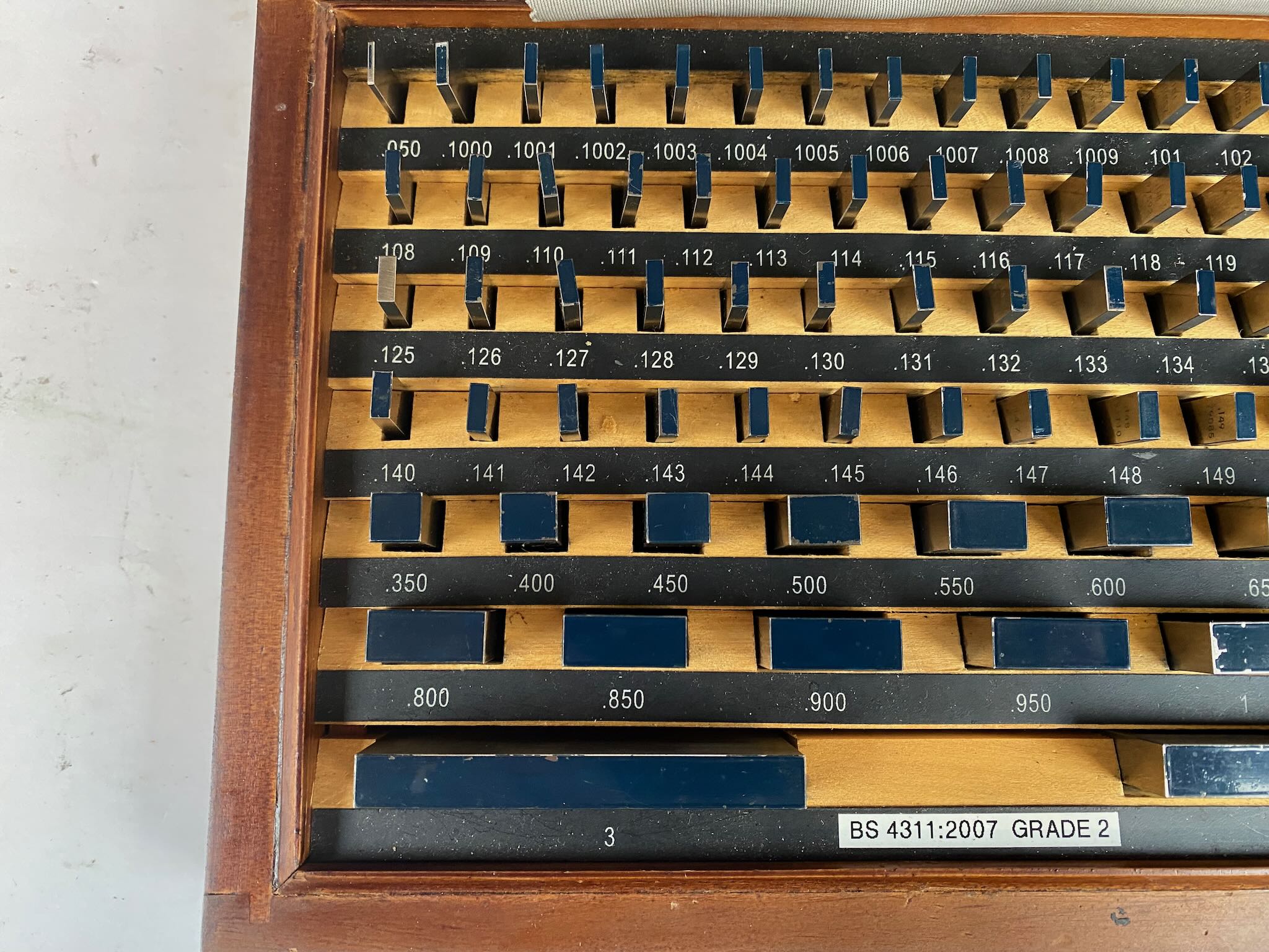 Grade 2 Inspection Gauge Blocks Full Set