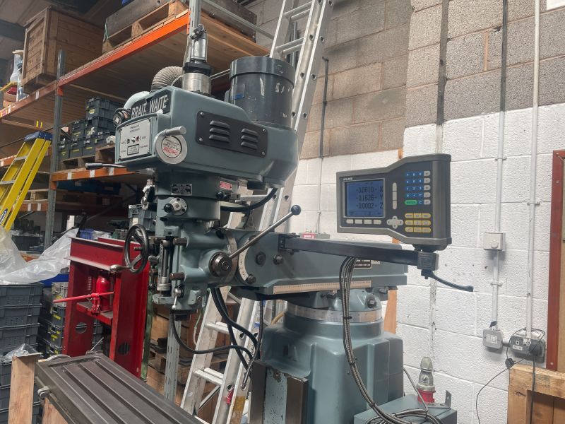 Braithwaite X6325 Turret Mill with 3 Axis DRO