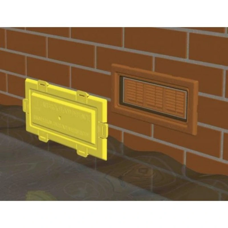 The Airbrick Flood Defence provides protection against flood damage ...