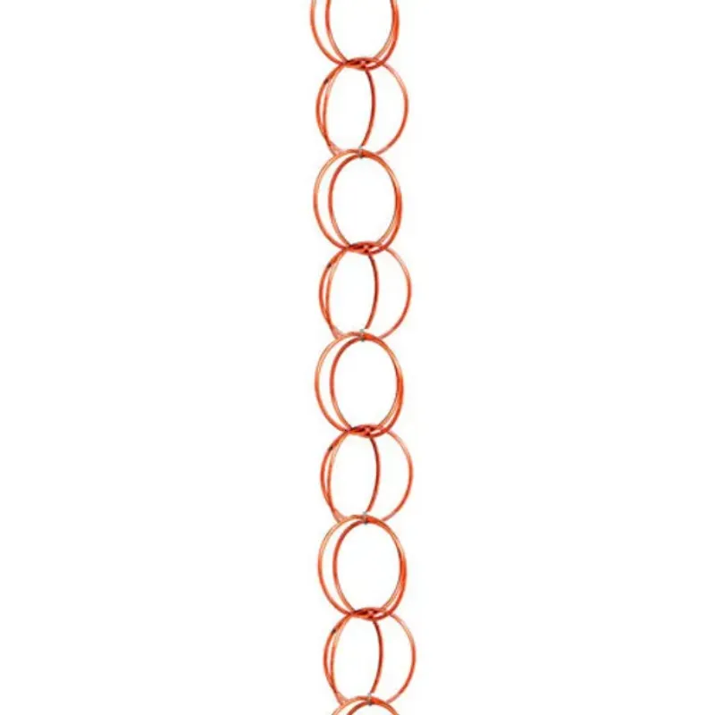 2.5m Drop Copper Downpipe Hollow Double Link Rain Chains