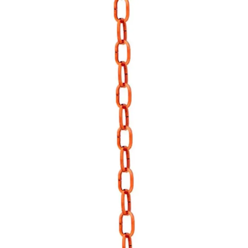 2.5m Drop Copper Downpipe Solid Square Link Rain Chains
