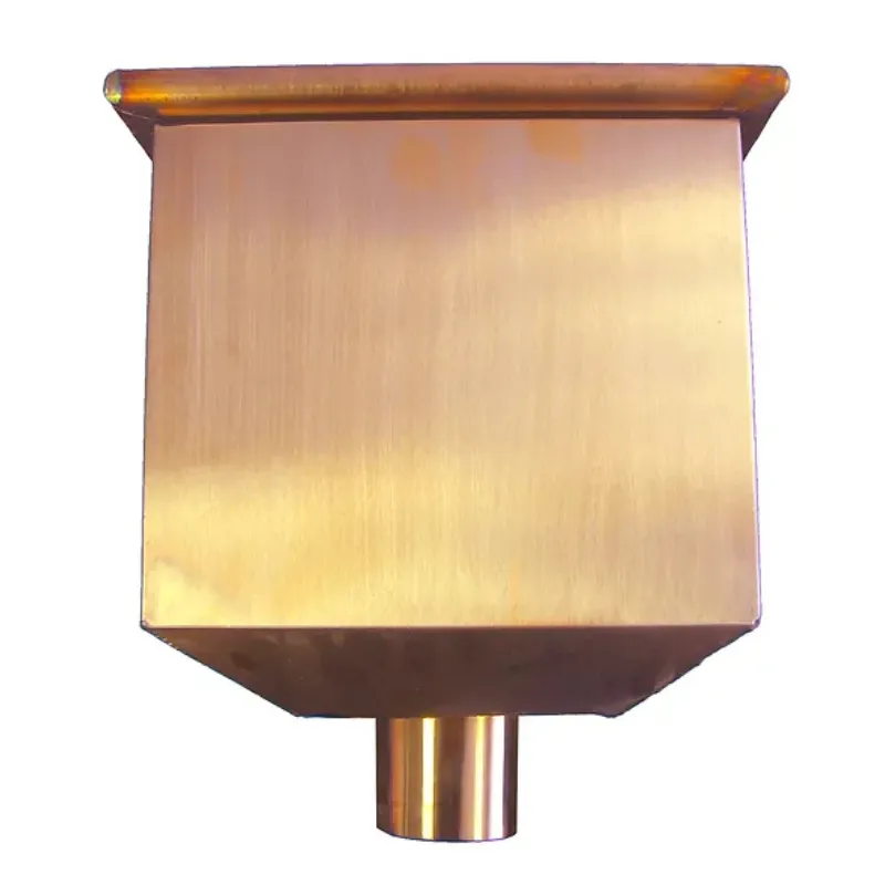 80mm Copper Gutter Charlotte Hopper | Drainage Central