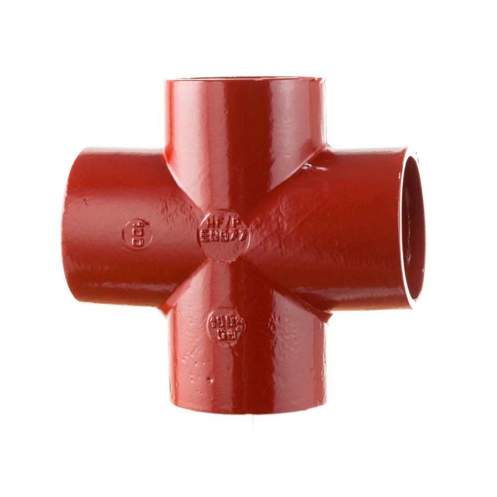 100mm x 100mm Cast Iron Soil Double Branch