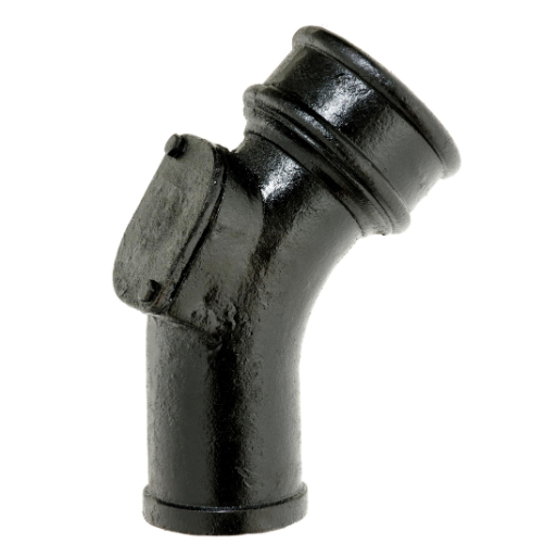 75mm (3") Hargreaves Premier Cast Iron Soil Bend with Door