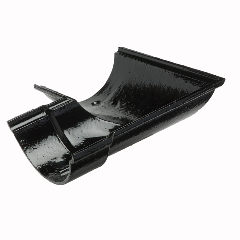 Hargreaves Cast Iron 150mm Beaded Half Round Gutter Angle