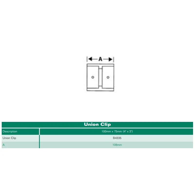 Hargreaves Cast Iron 100x75mm Box Gutter Union Clip
