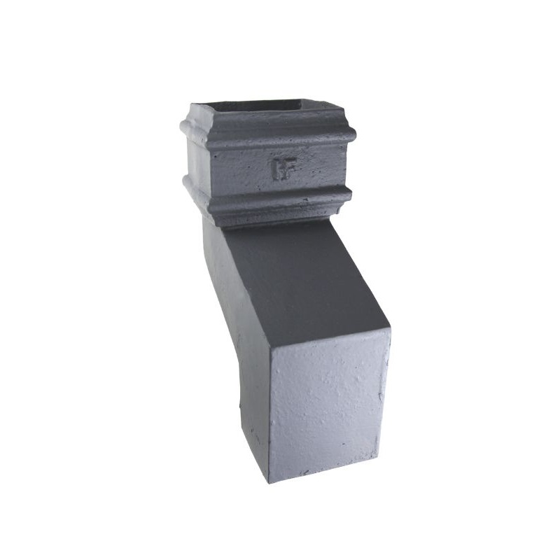 Hargreaves Cast Iron Square Downpipe Plinth Offset Bend