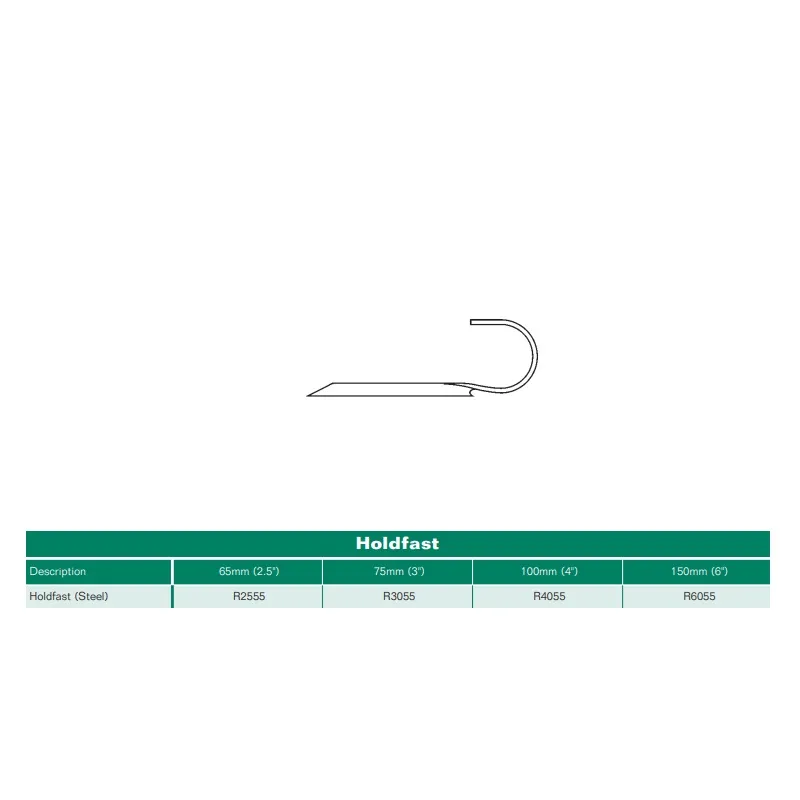 Hargreaves Cast Iron 65mm Round Downpipe Steel Holdfast