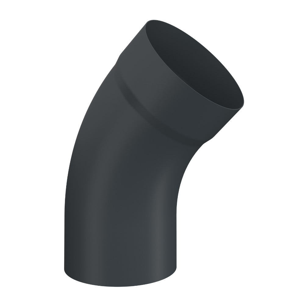 Lindab Steel Downpipe Bend with Socket 45 Degree BM 100mm