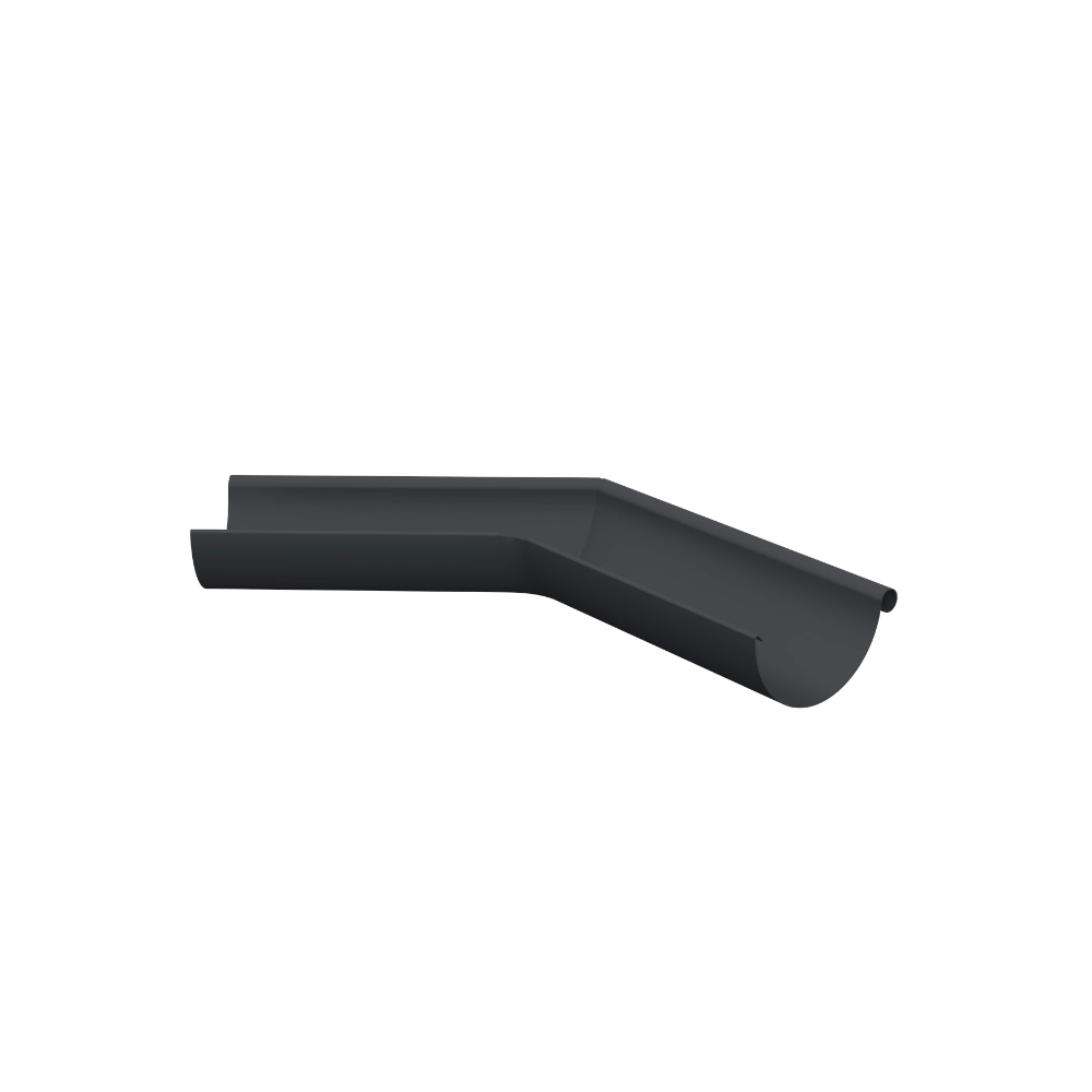 Steel Half Round Angle External 135 Degree Matte Finish