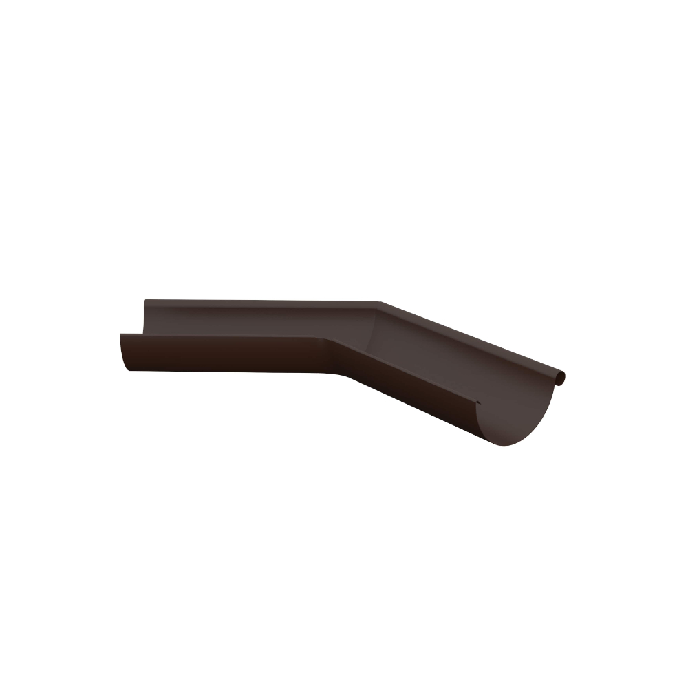 Steel Half Round Angle External 135 Degree Matte Finish
