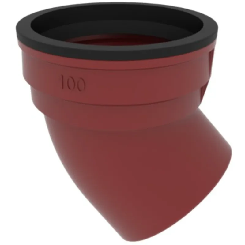 100mm Cast Iron EEZI-FIT 45 Degree Short Radius Bend